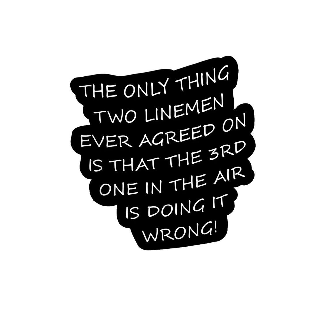 Two Linemen - Hard Hat Decal – Custom Safety USA