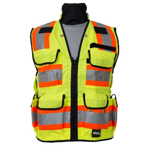 Custom Seco 8265 Series Class 2 Safety Vest – Outlast Collar, Mesh Bac ...