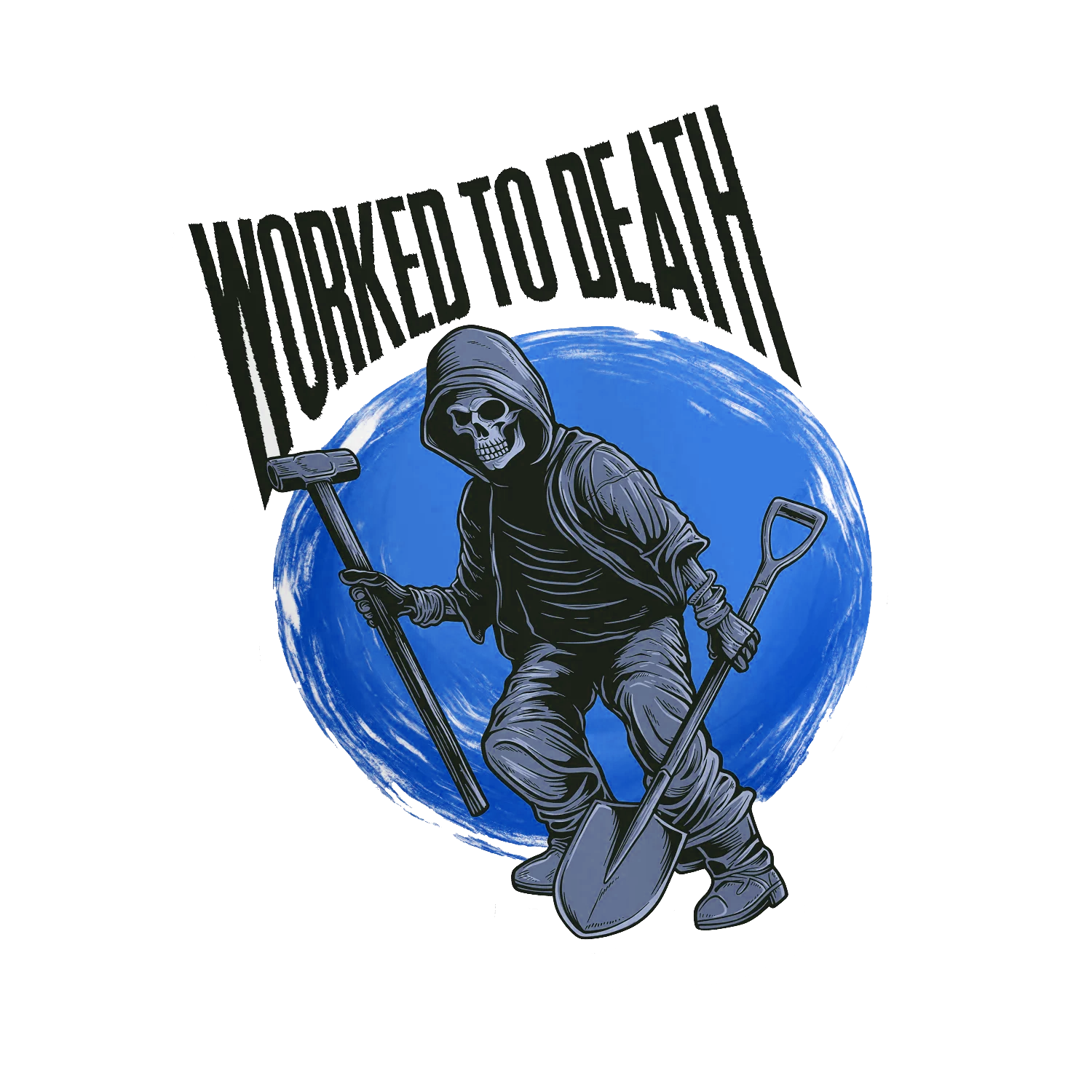 WORKED TO DEATH - Hard Hat Decal – Custom Safety USA