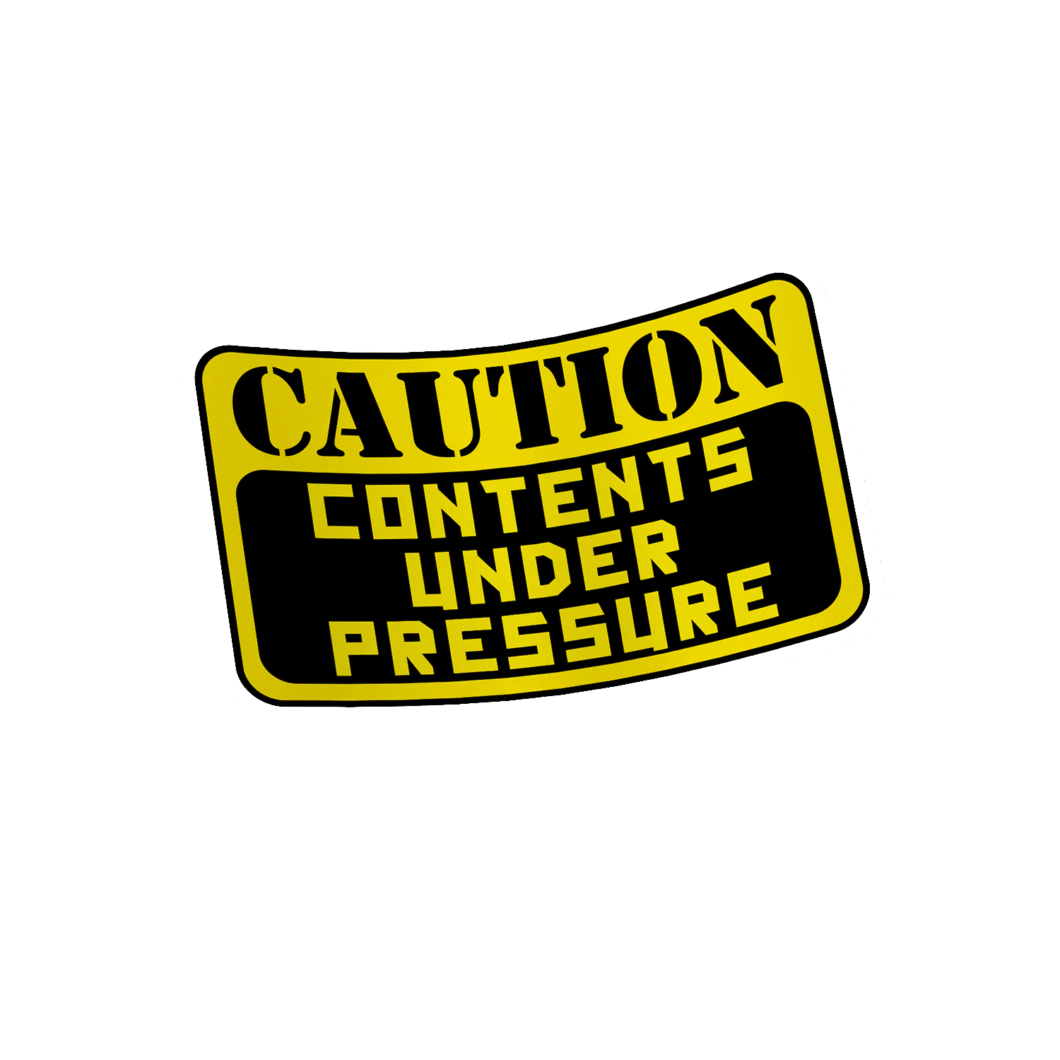 CONTENTS UNDER PRESSURE - Hard Hat Decal – Custom Safety USA