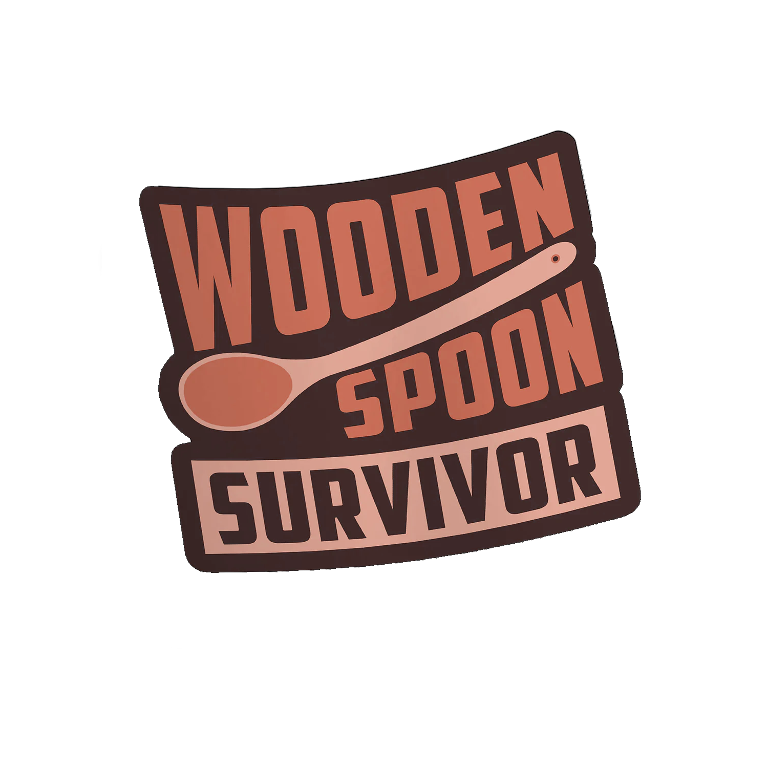 Wooden Spoon Survivor - Hard Hat Decal – Custom Safety USA