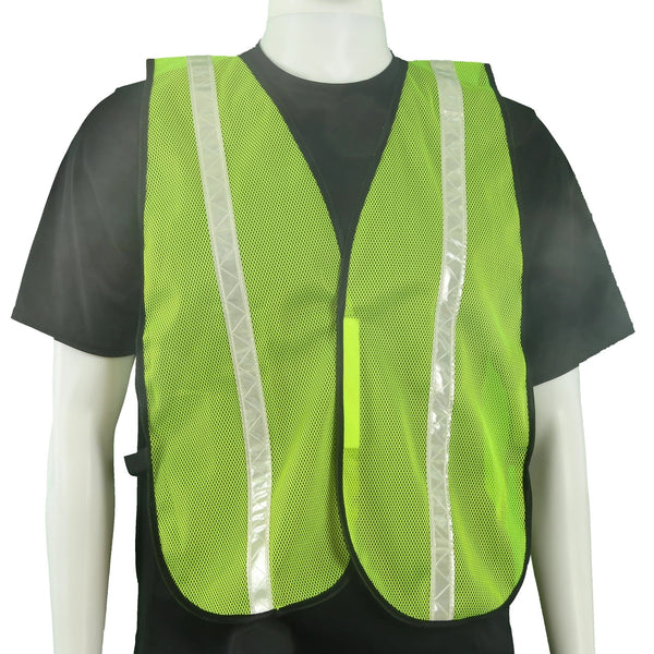 Hi-Vis Yellow/Orange Custom Safety Vest - Adjustable & Reflective ...